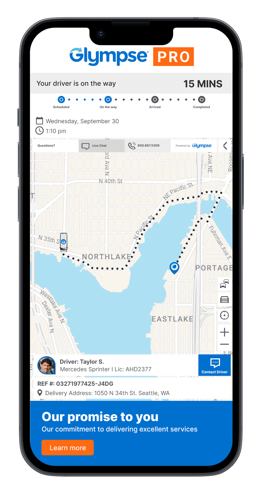 Glympse PRO for Field Services, Delivery and Logistics - Glympse PRO